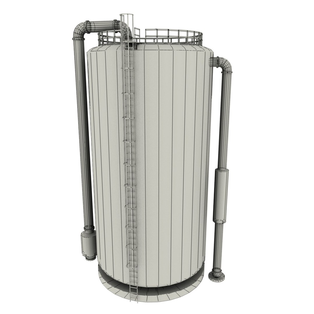 Industrial Tank 3d Model