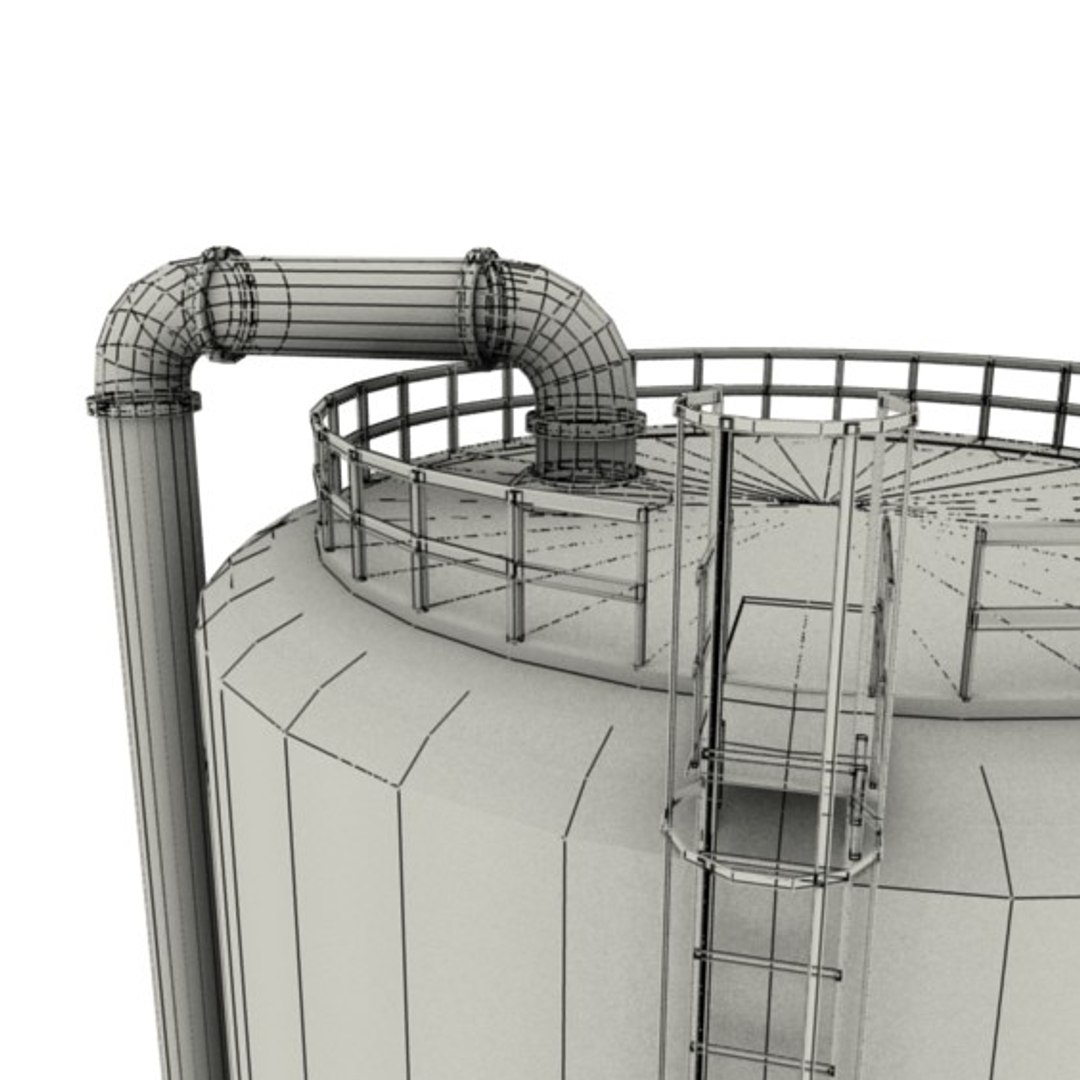Industrial Tank 3d Model