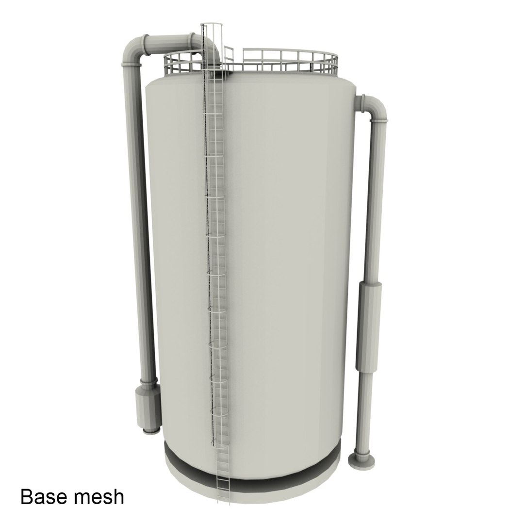 Industrial Tank 3d Model