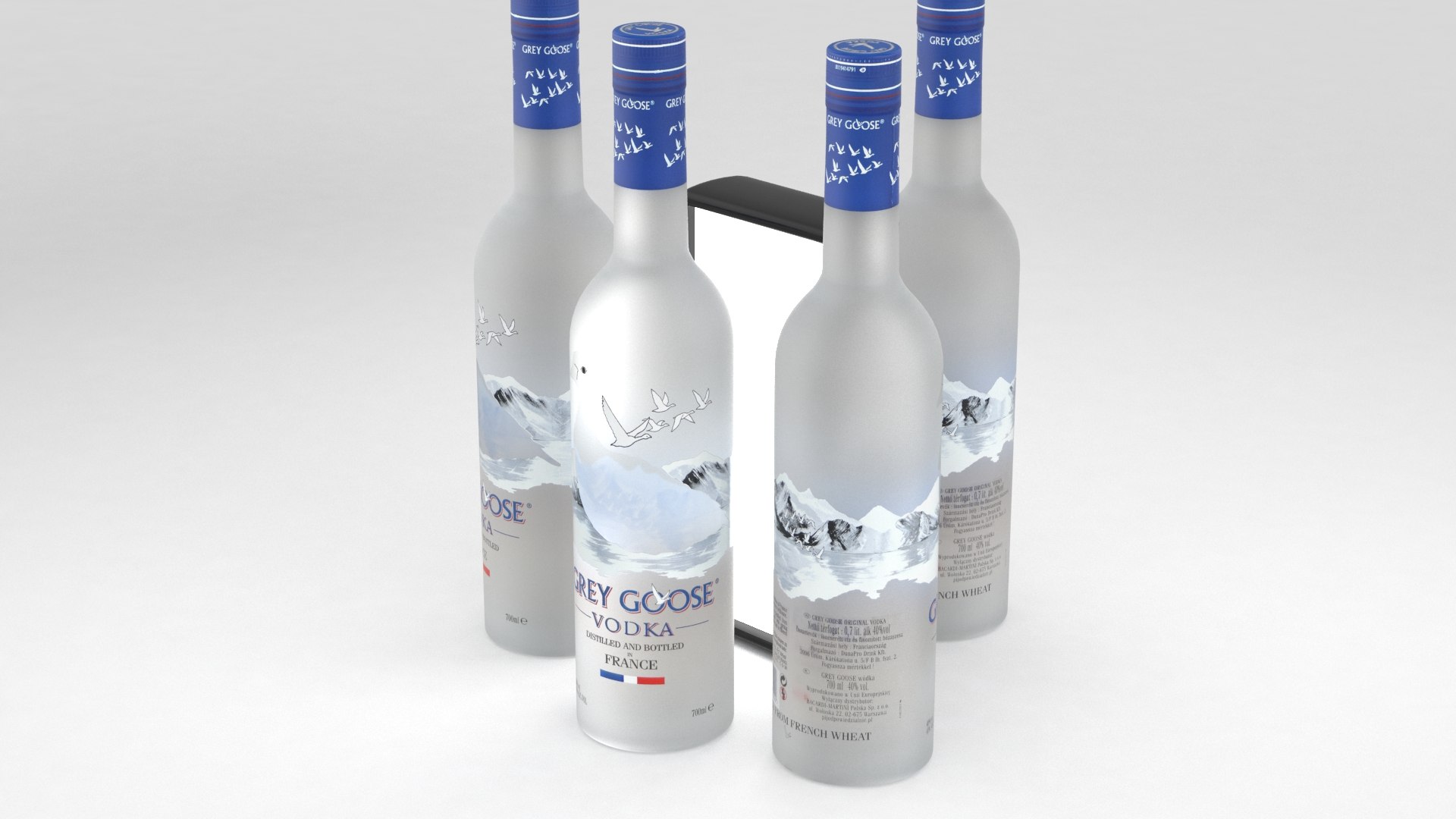 Alcohol Bottle Vodka 3D Model - TurboSquid 1376931