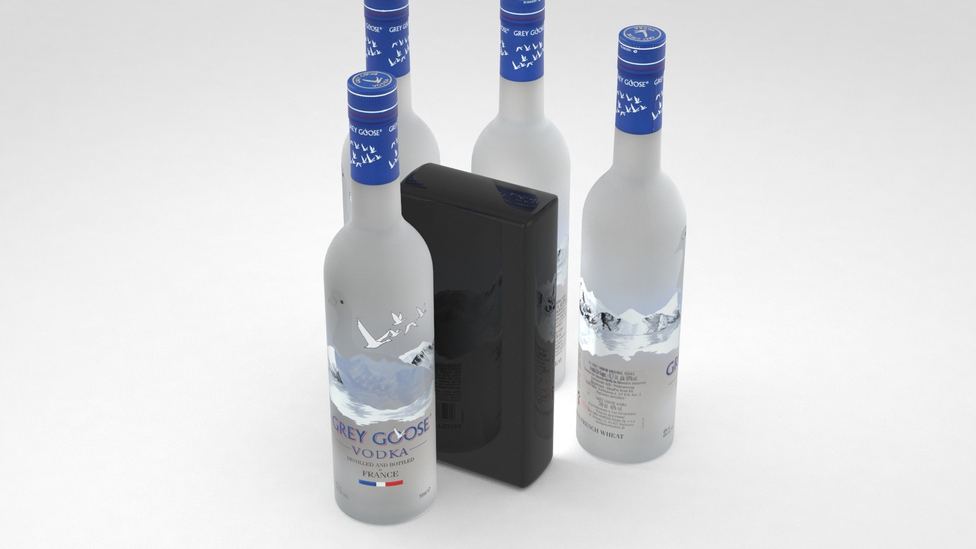Alcohol Bottle Vodka 3D Model - TurboSquid 1376931