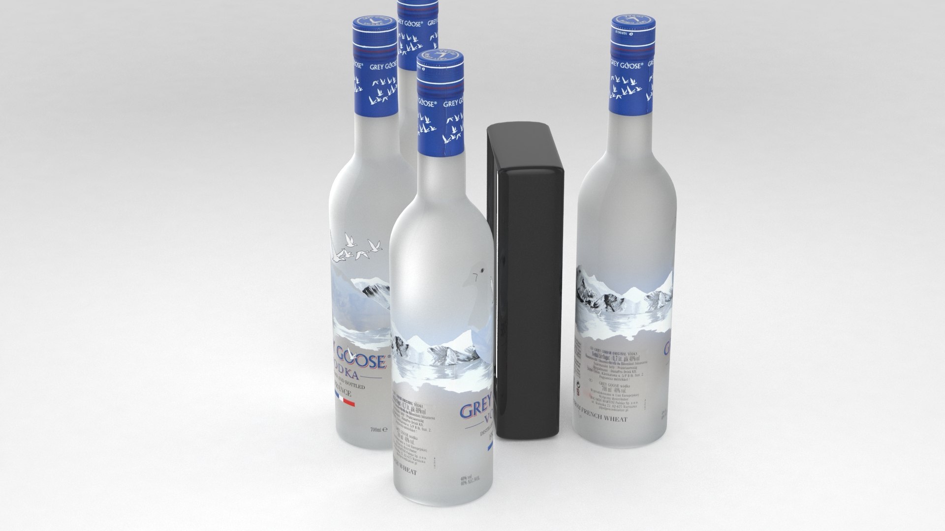 Alcohol Bottle Vodka 3D Model - TurboSquid 1376931
