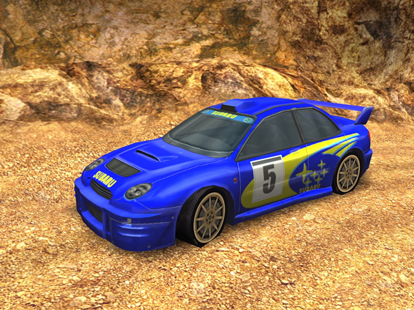 Subaru Wrc Rally Car 3d Max