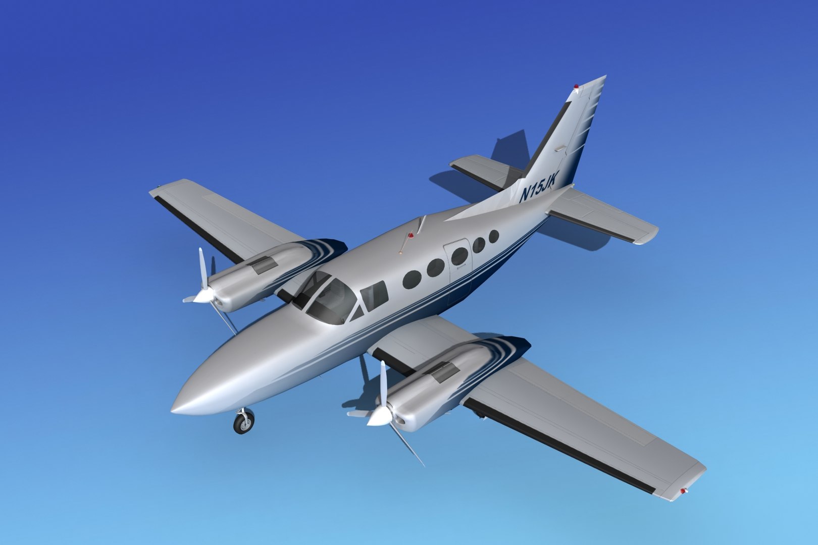 3d model scale cessna 414 chancellor
