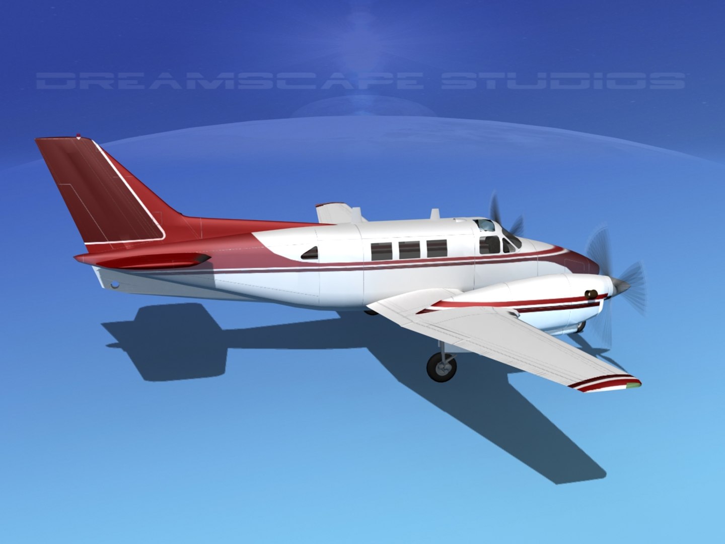 3d Model Of Beechcraft King Air C-90