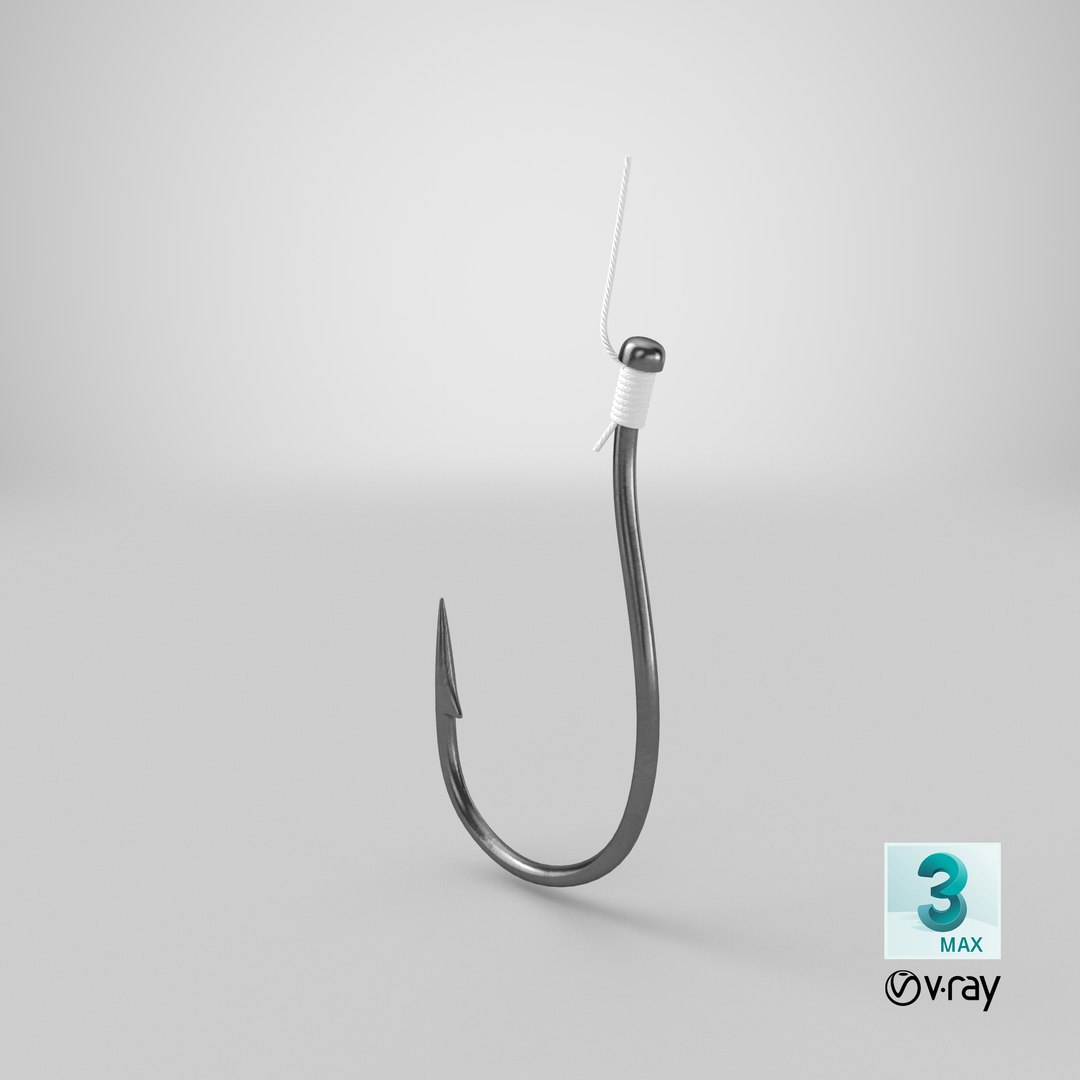 Fishing hook 3D model - TurboSquid 1433930