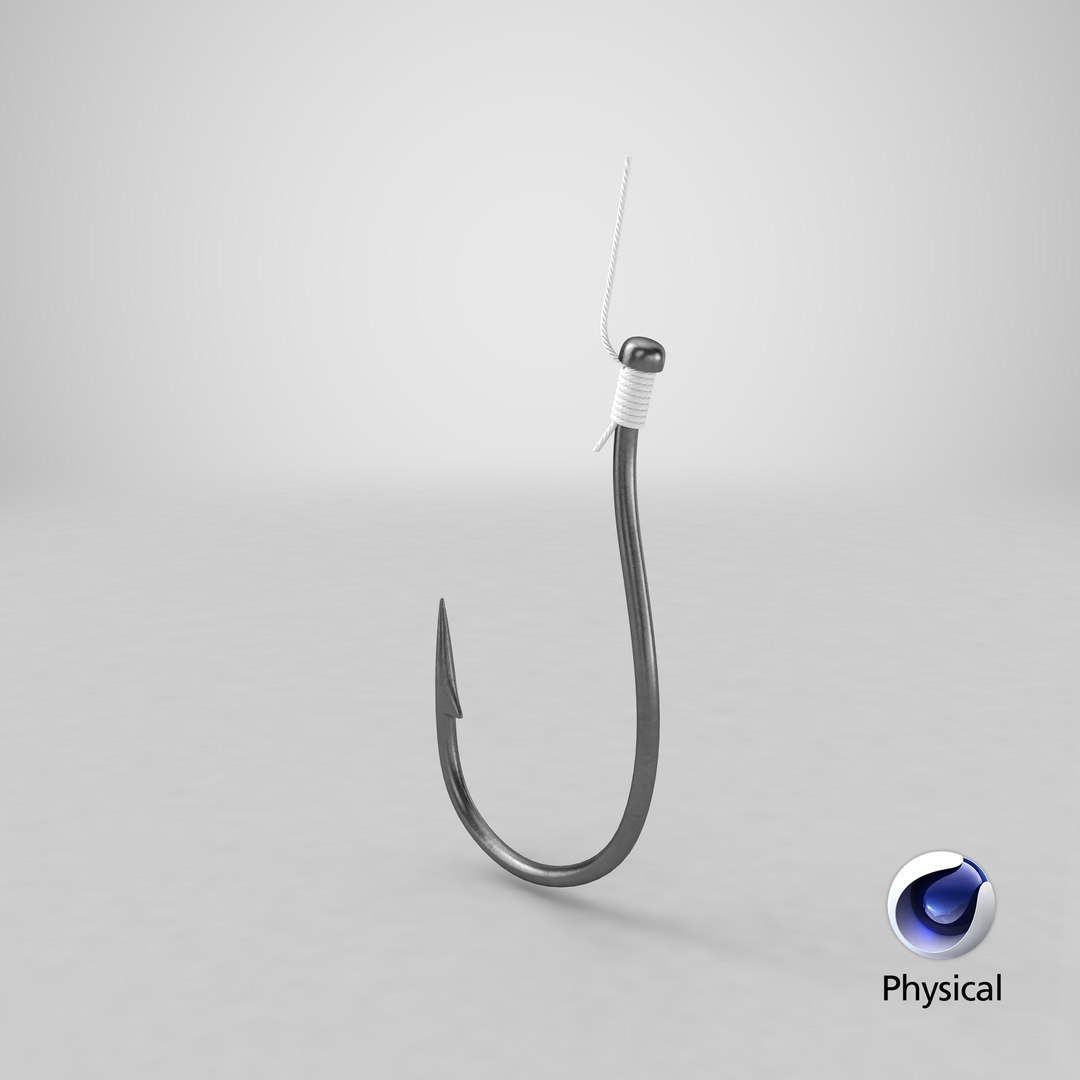 Fishing hook 3D model - TurboSquid 1433930