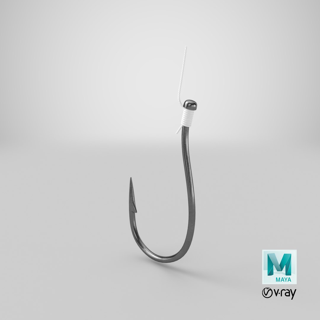 Fishing hook 3D model - TurboSquid 1433930