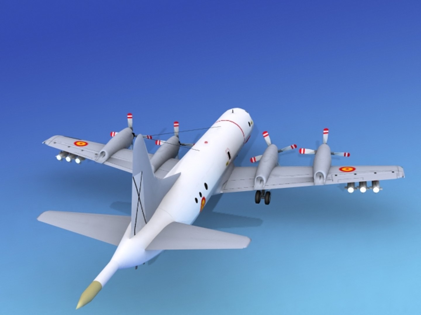 3d Orion Lockheed P-3 Model