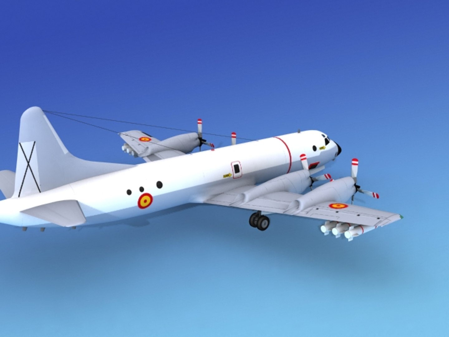 3d Orion Lockheed P-3 Model