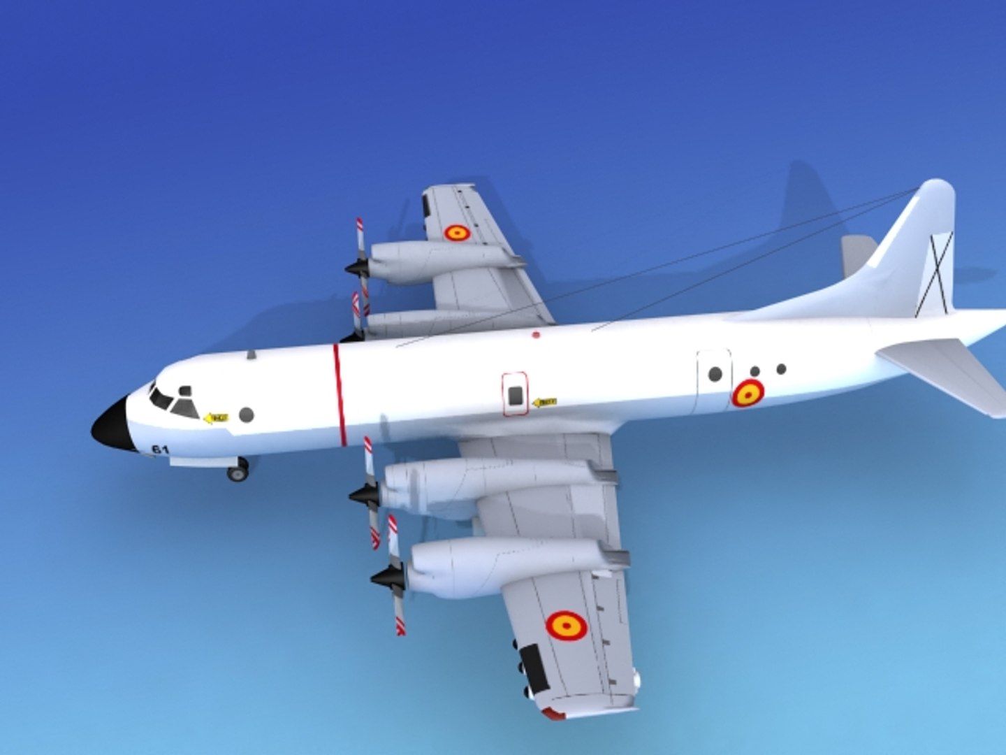3d Orion Lockheed P-3 Model