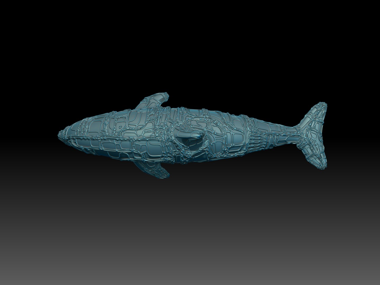 3D Model Dolphin Sculpture - TurboSquid 1898007