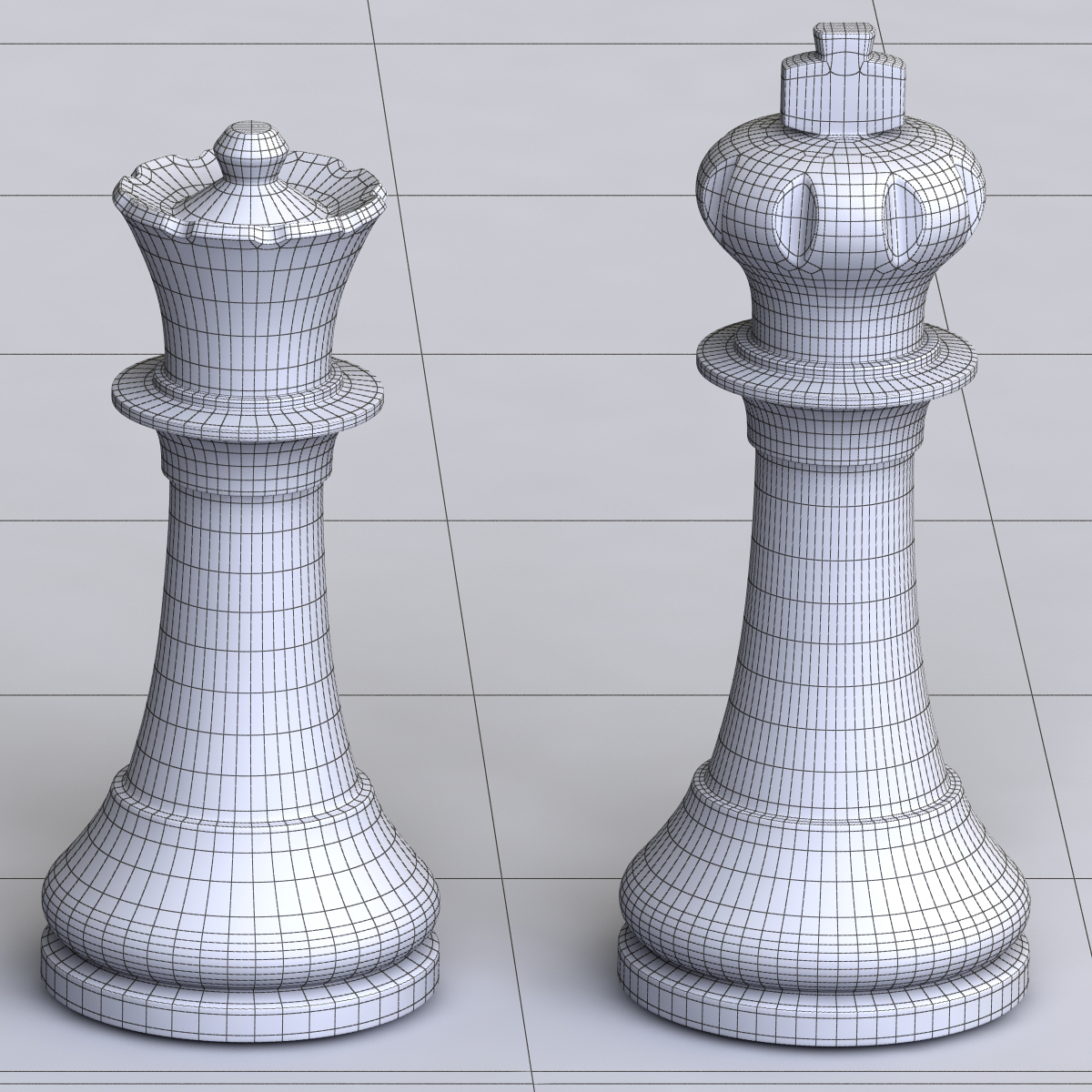 Chess pieces 3D model - TurboSquid 1187066