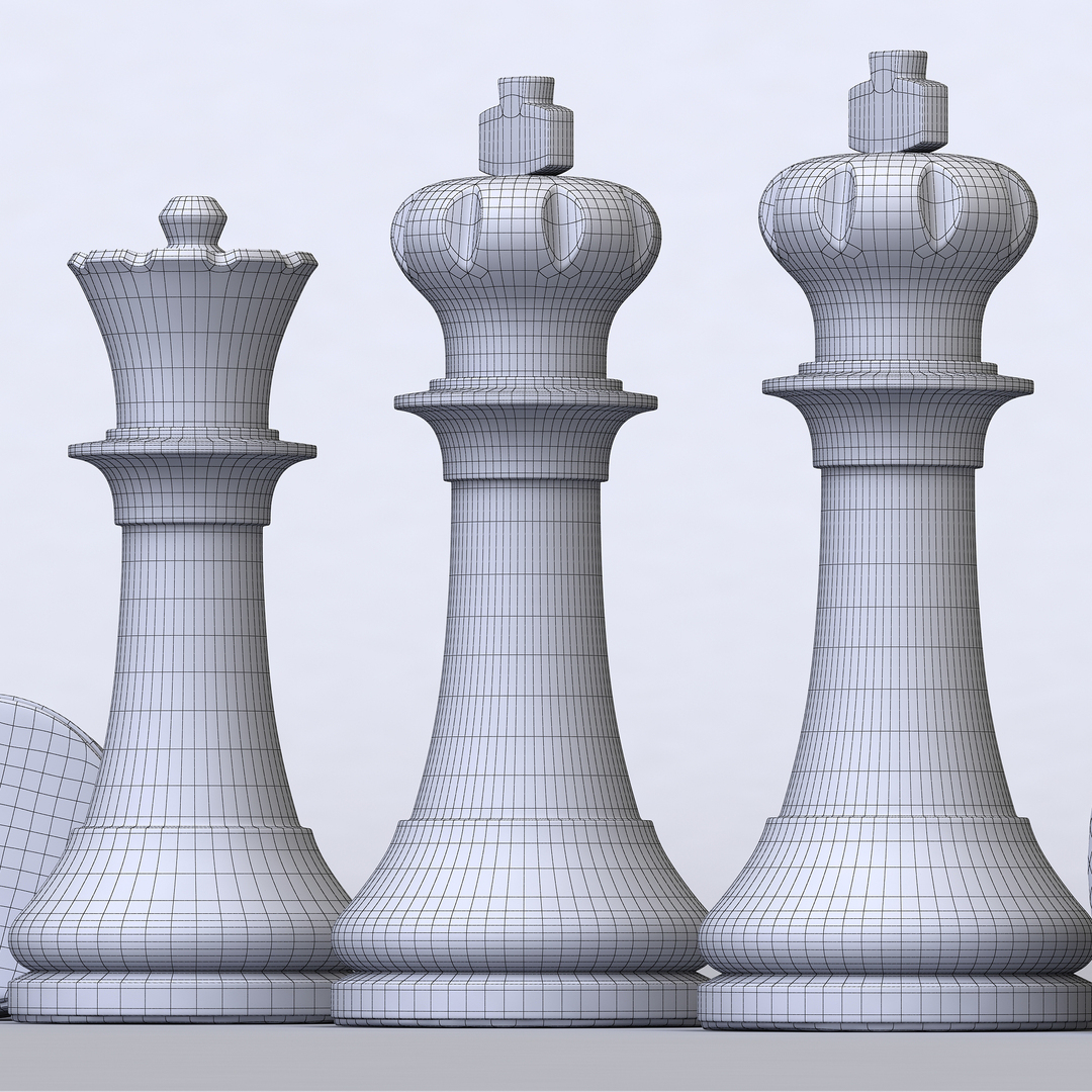 Chess pieces 3D model - TurboSquid 1187066