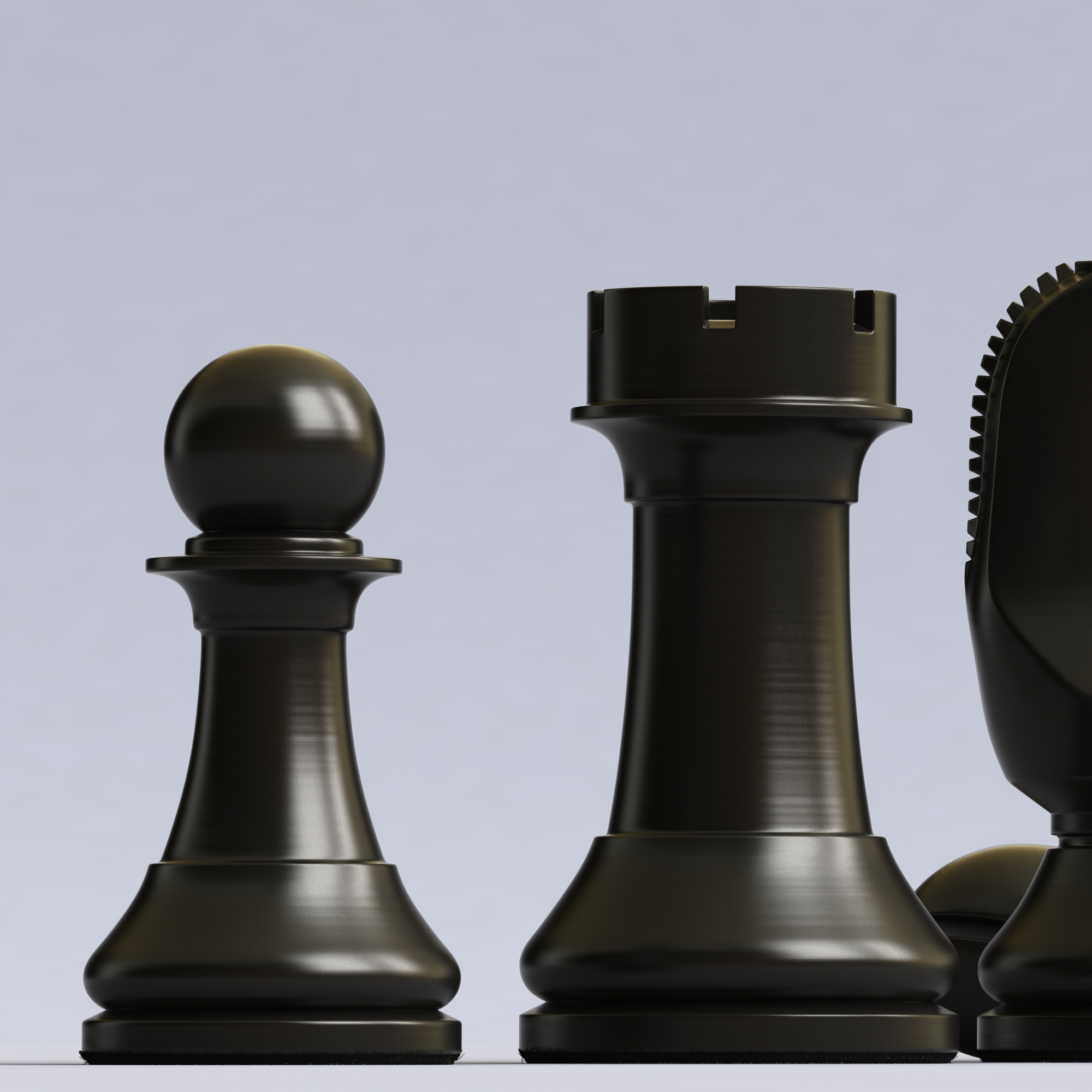 Chess pieces 3D model - TurboSquid 1187066