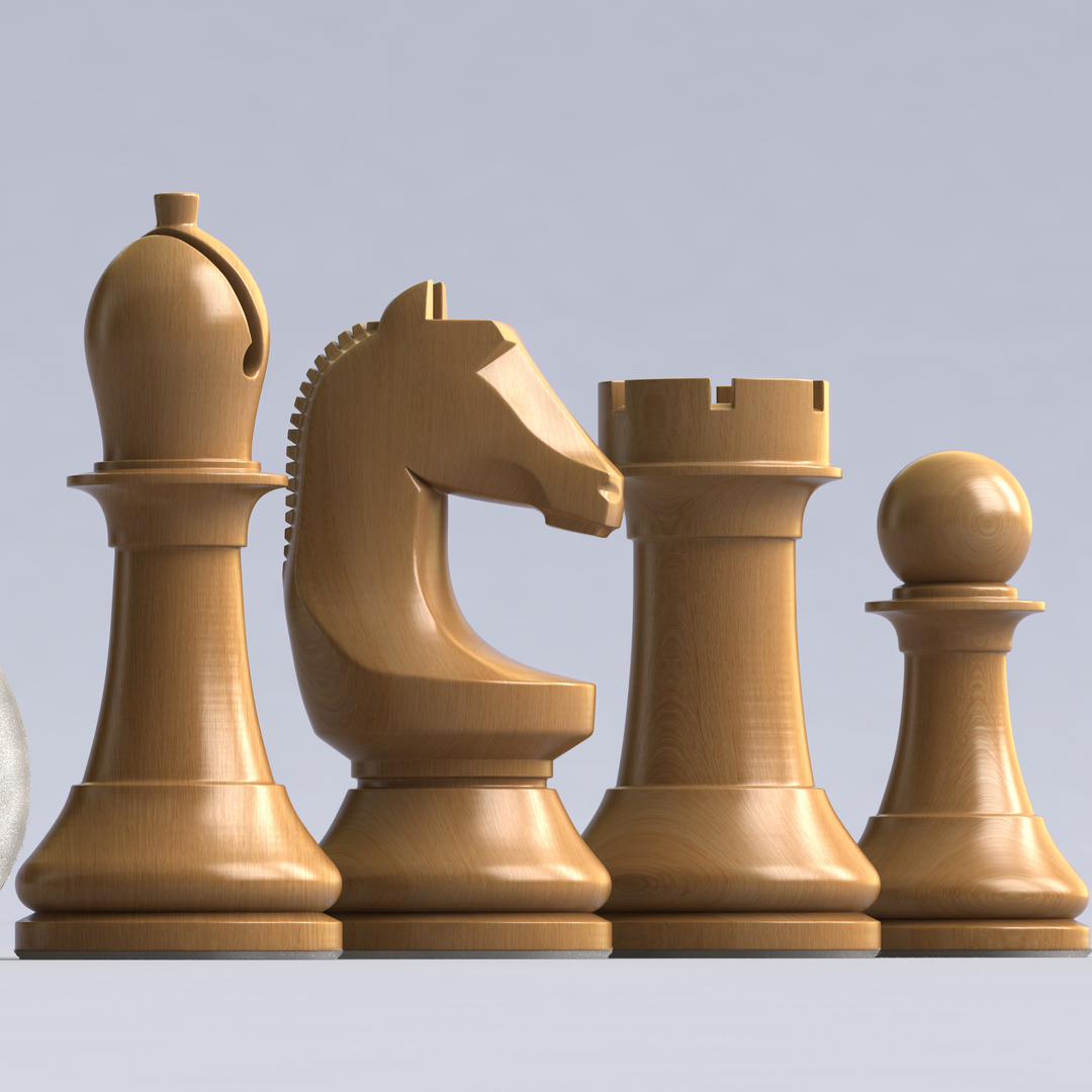 Chess pieces 3D model - TurboSquid 1187066