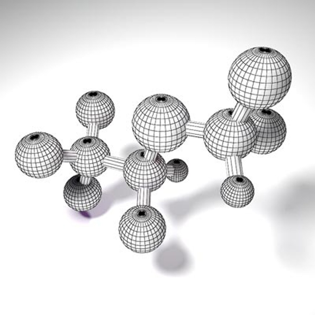 Desflurane Molecule Structure 3d Model