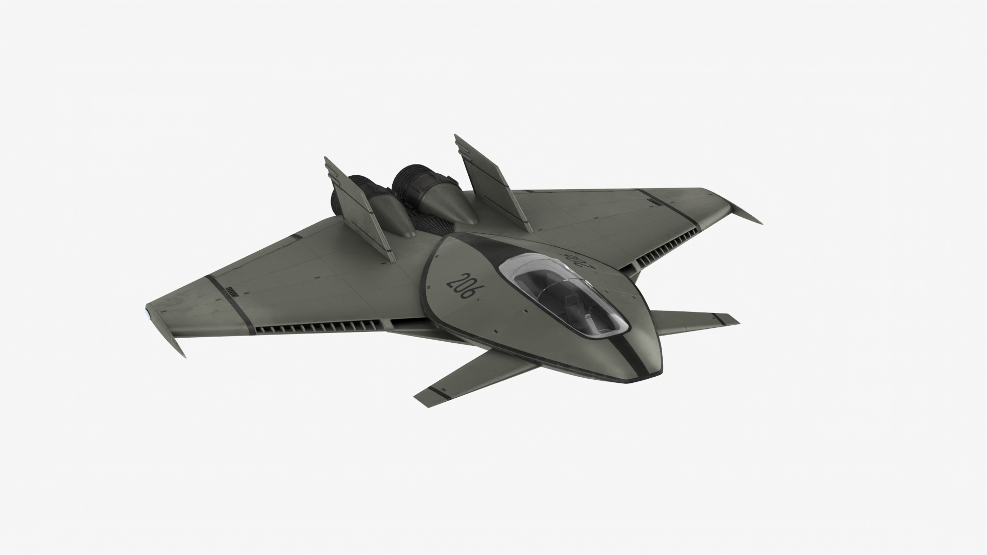 3D Futuristic Stealth Fighter Aircraft Rigged For Maya - TurboSquid 2264170