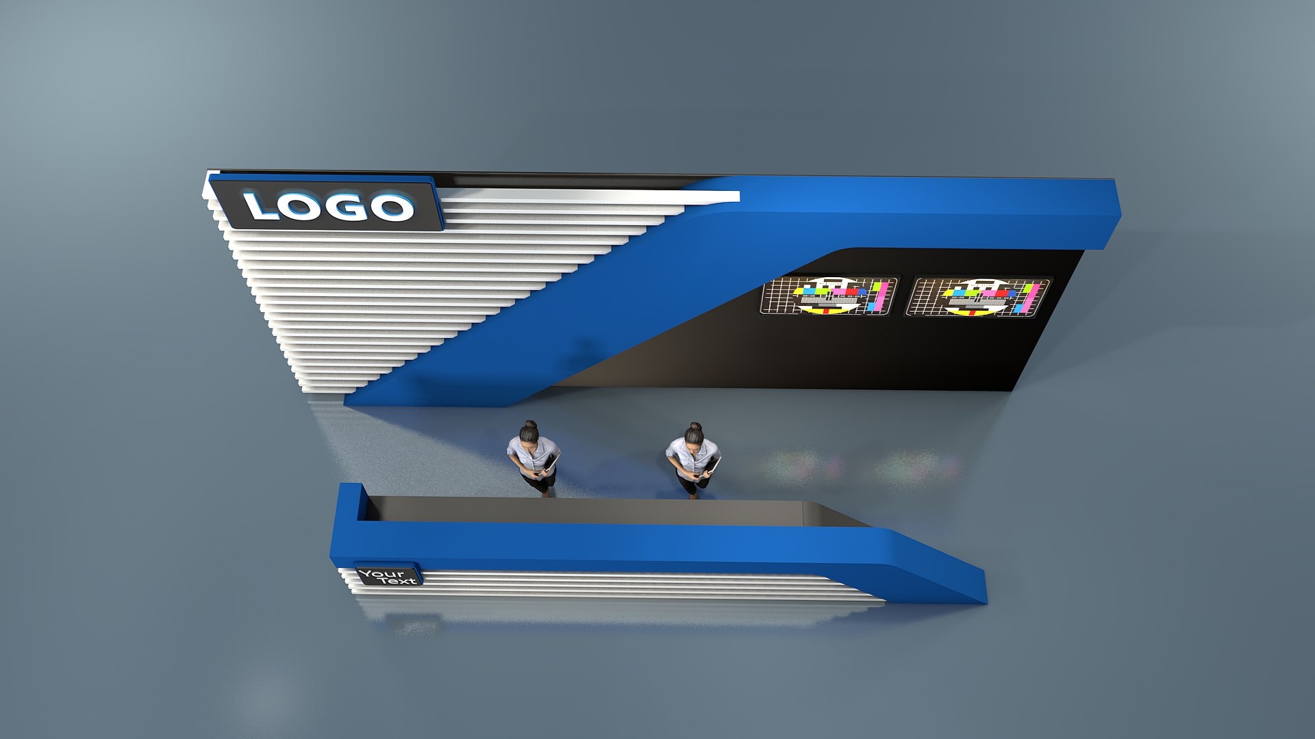 Welcome Desk 3D - TurboSquid 1698804