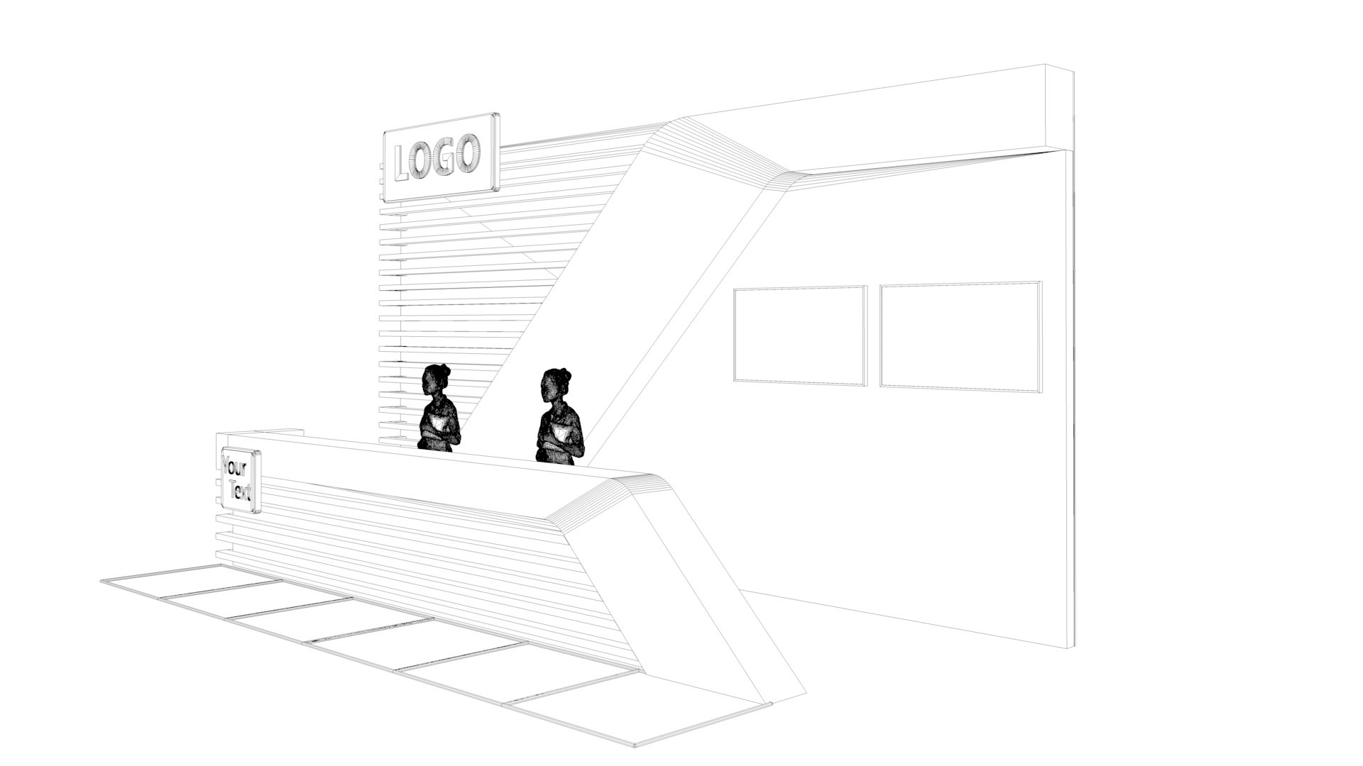 Welcome Desk 3D - TurboSquid 1698804