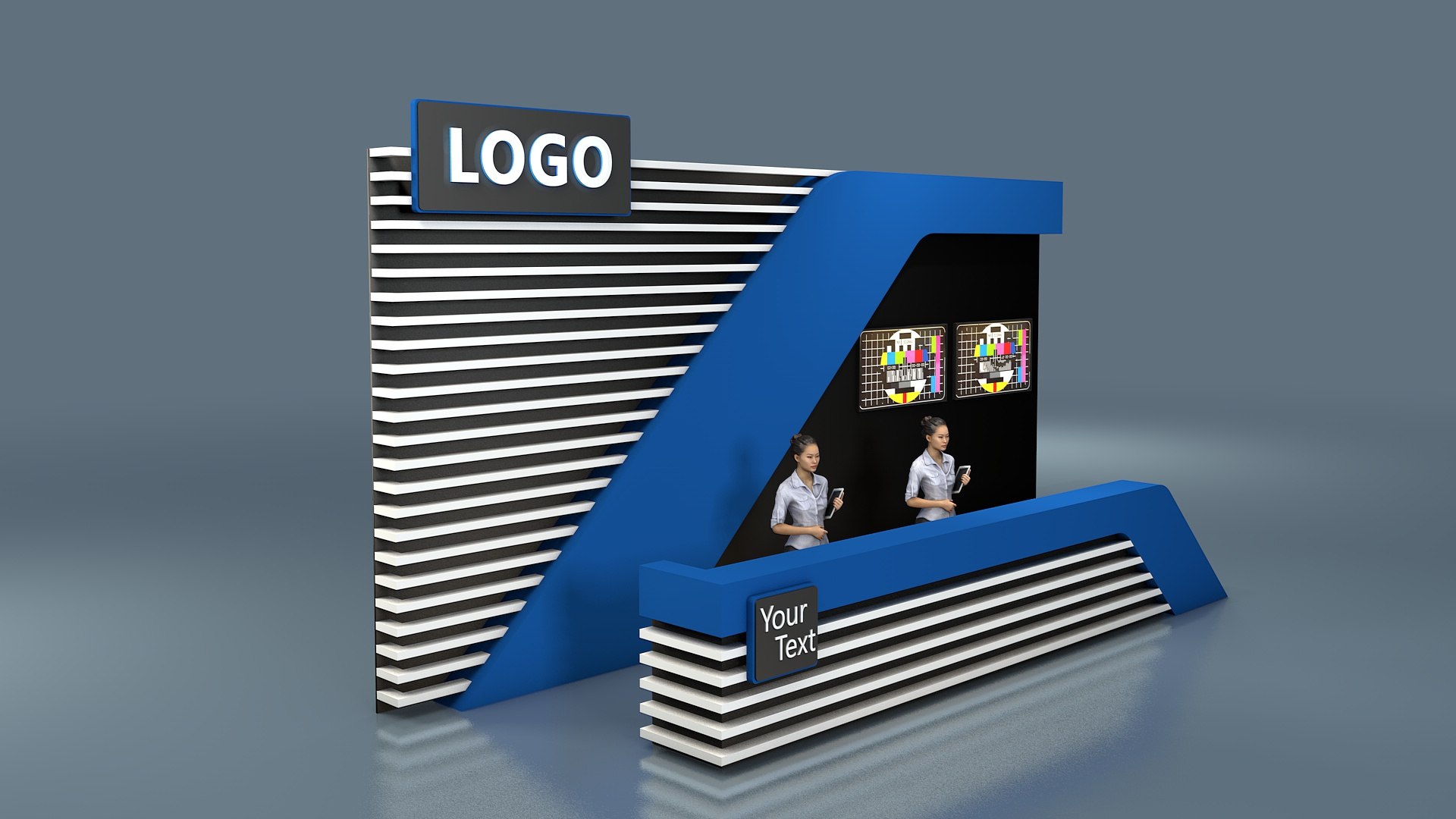 Welcome Desk 3D - TurboSquid 1698804