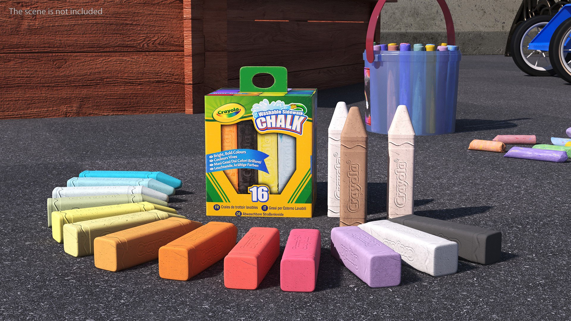 Bulk Sidewalk Chalk Crayola 3D Model - TurboSquid 2155502