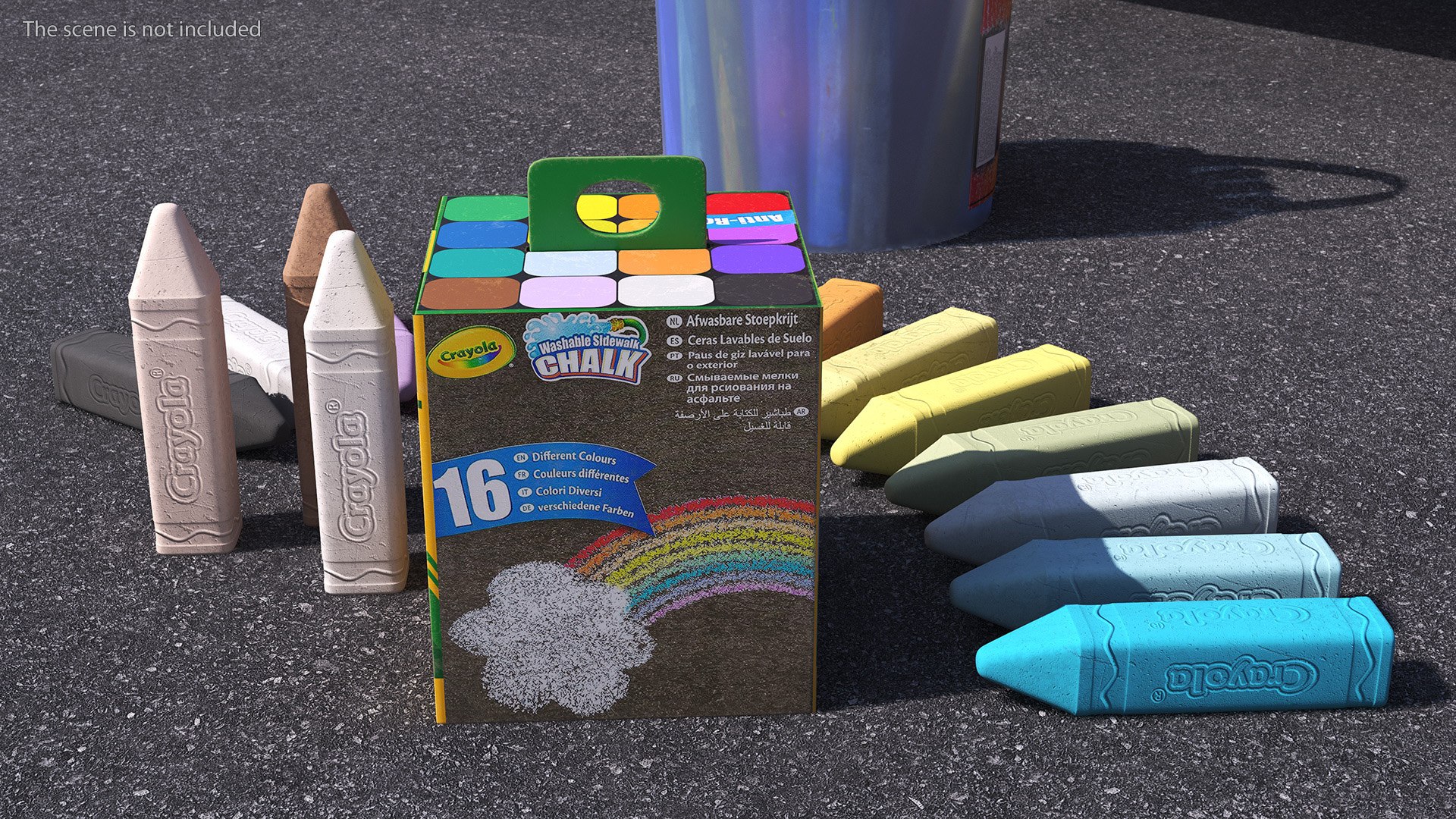 Bulk Sidewalk Chalk Crayola 3D Model - TurboSquid 2155502