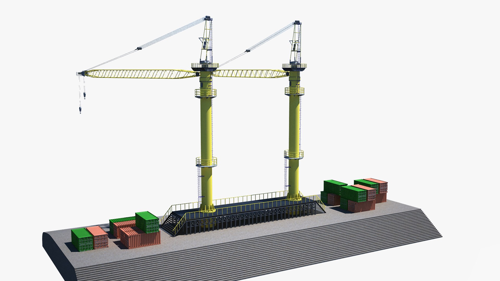 Industrial Crane 02 Model - TurboSquid 2008501