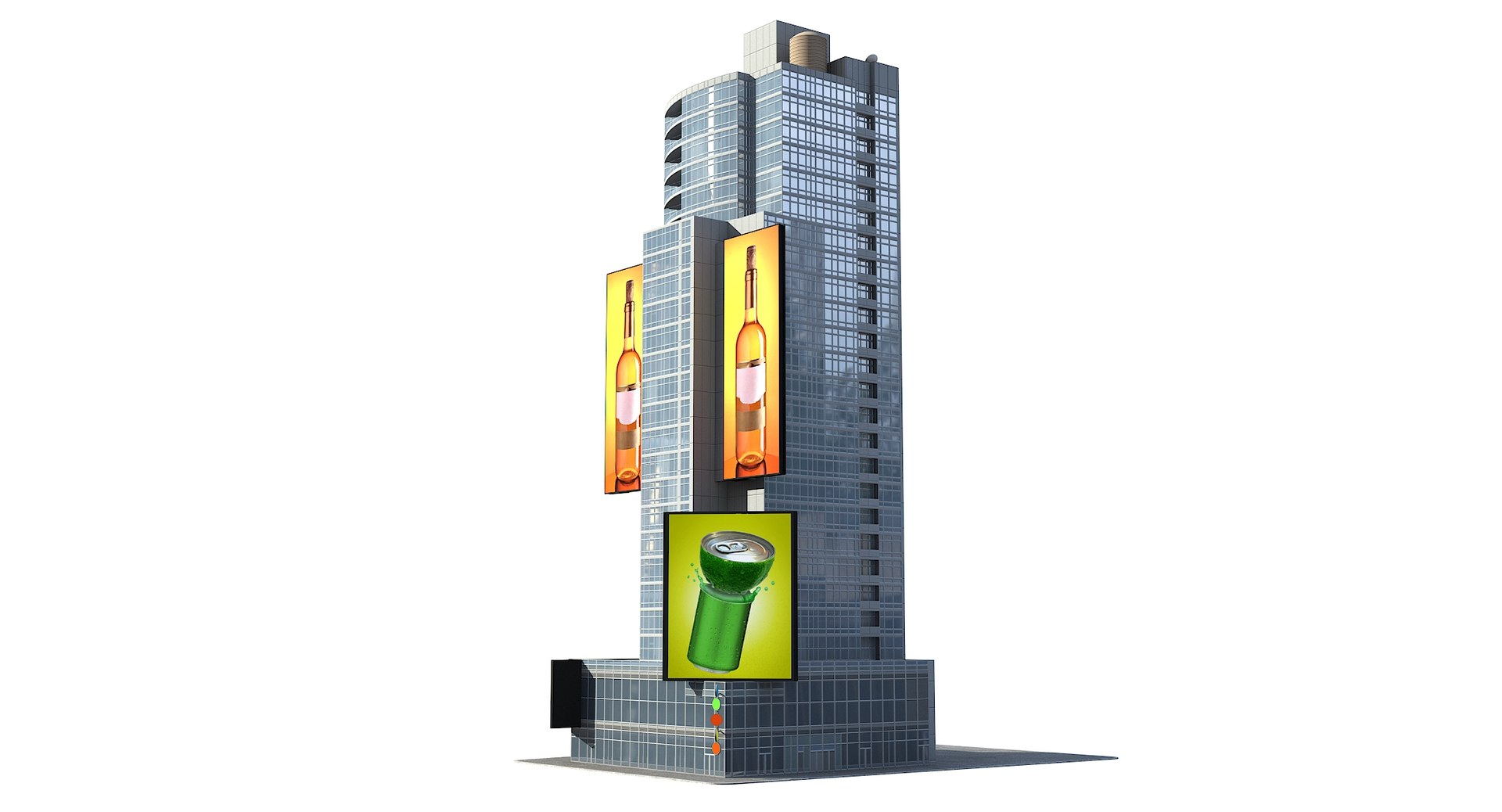 1600 Broadway Times Square Low Poly 3D Model - TurboSquid 2140096