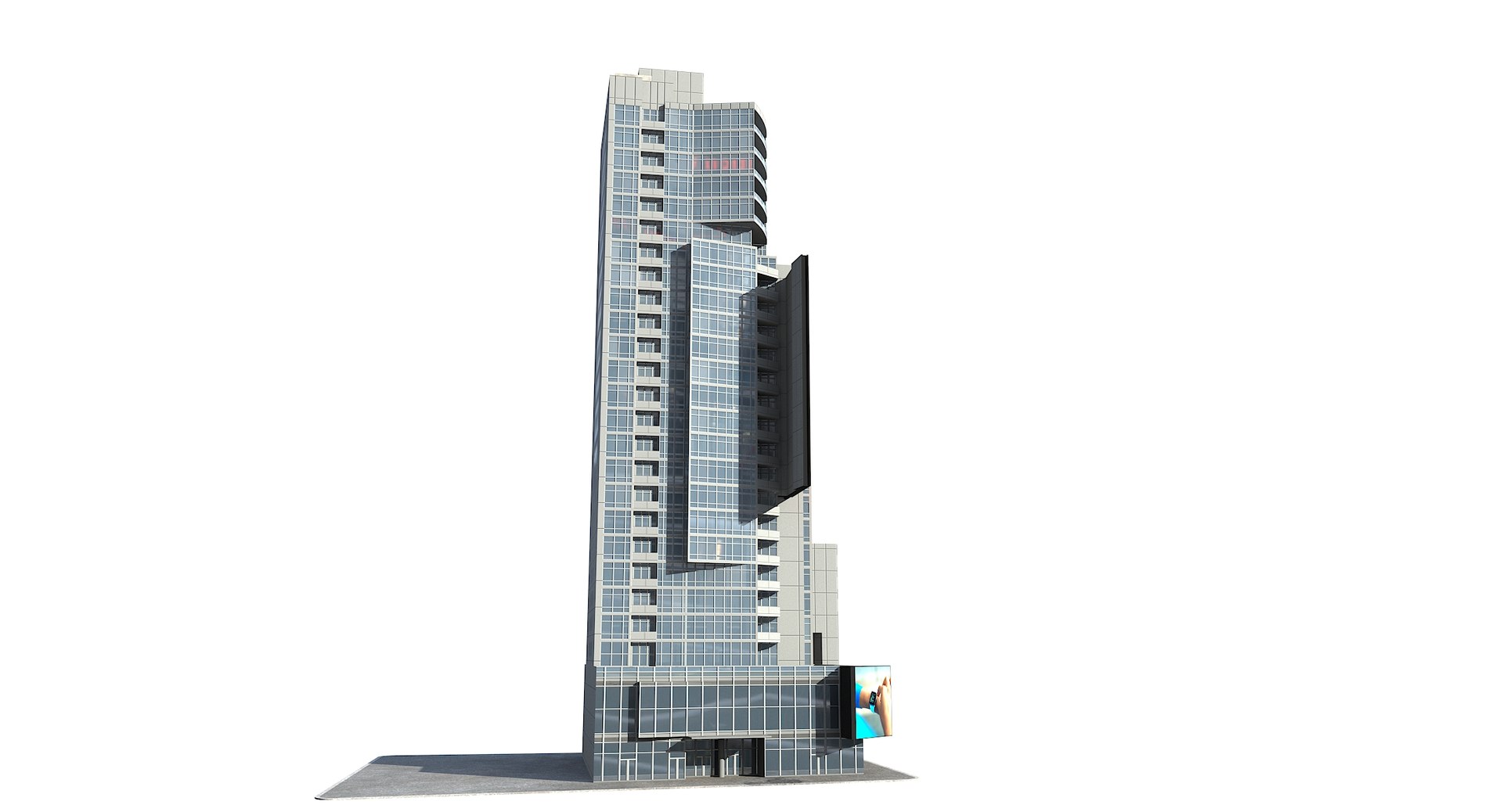 1600 Broadway Times Square Low Poly 3D Model - TurboSquid 2140096