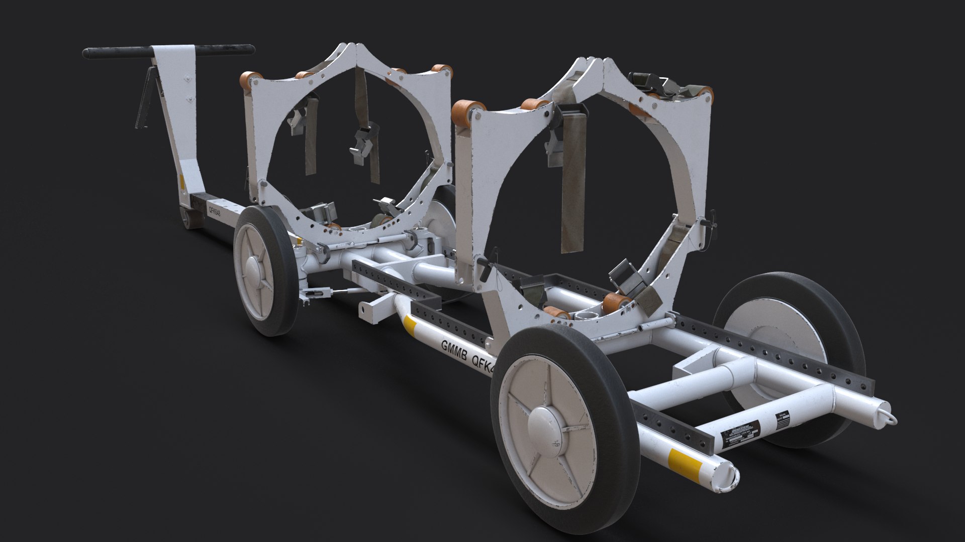 3d Model Of Bomb Cart Navy