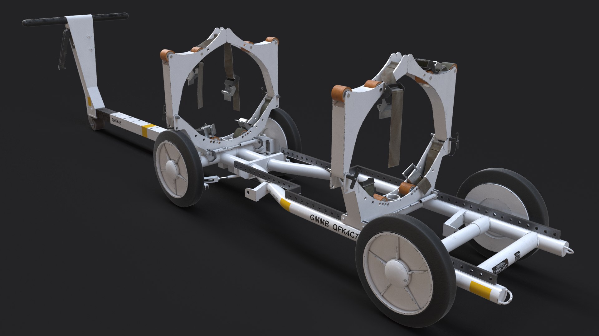 3d Model Of Bomb Cart Navy