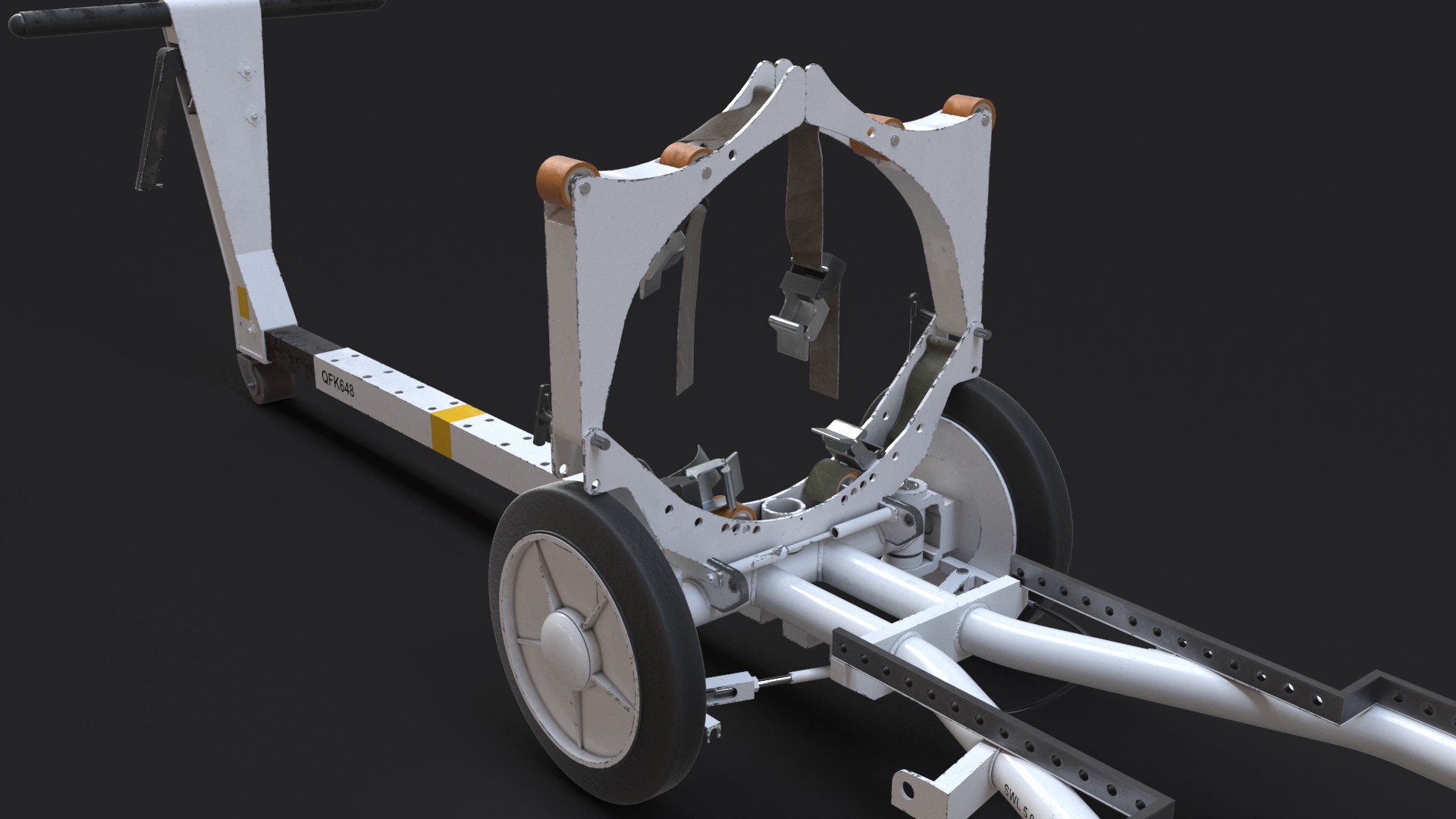 3d Model Of Bomb Cart Navy