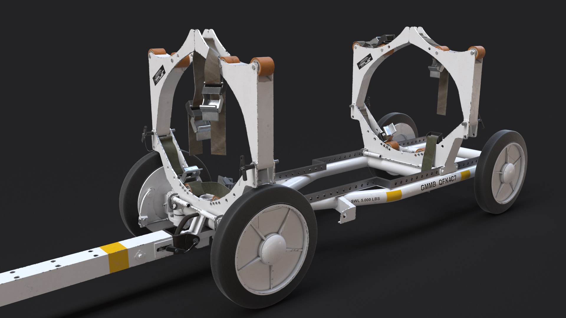 3d Model Of Bomb Cart Navy