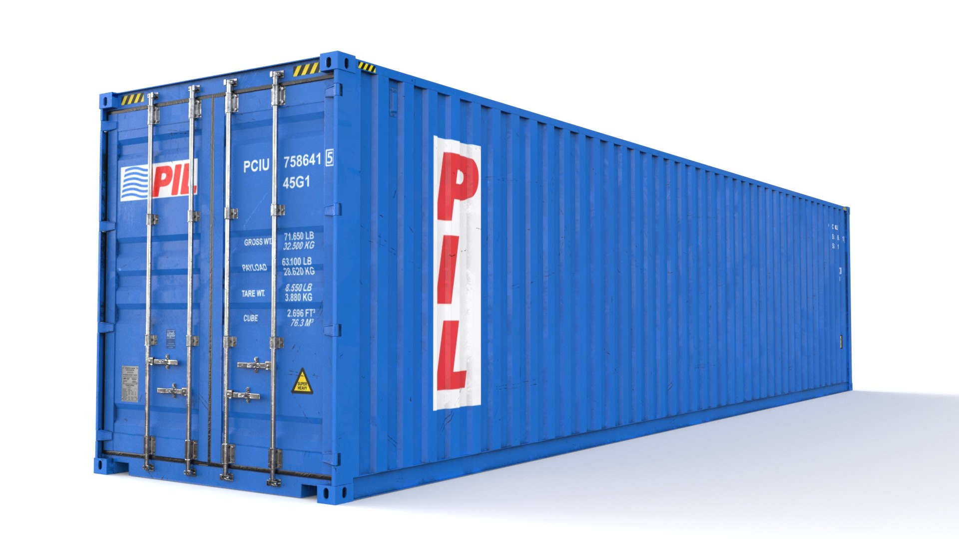 3D Model 40 Ft High Cube COSCO Shipping Container - TurboSquid 2011960