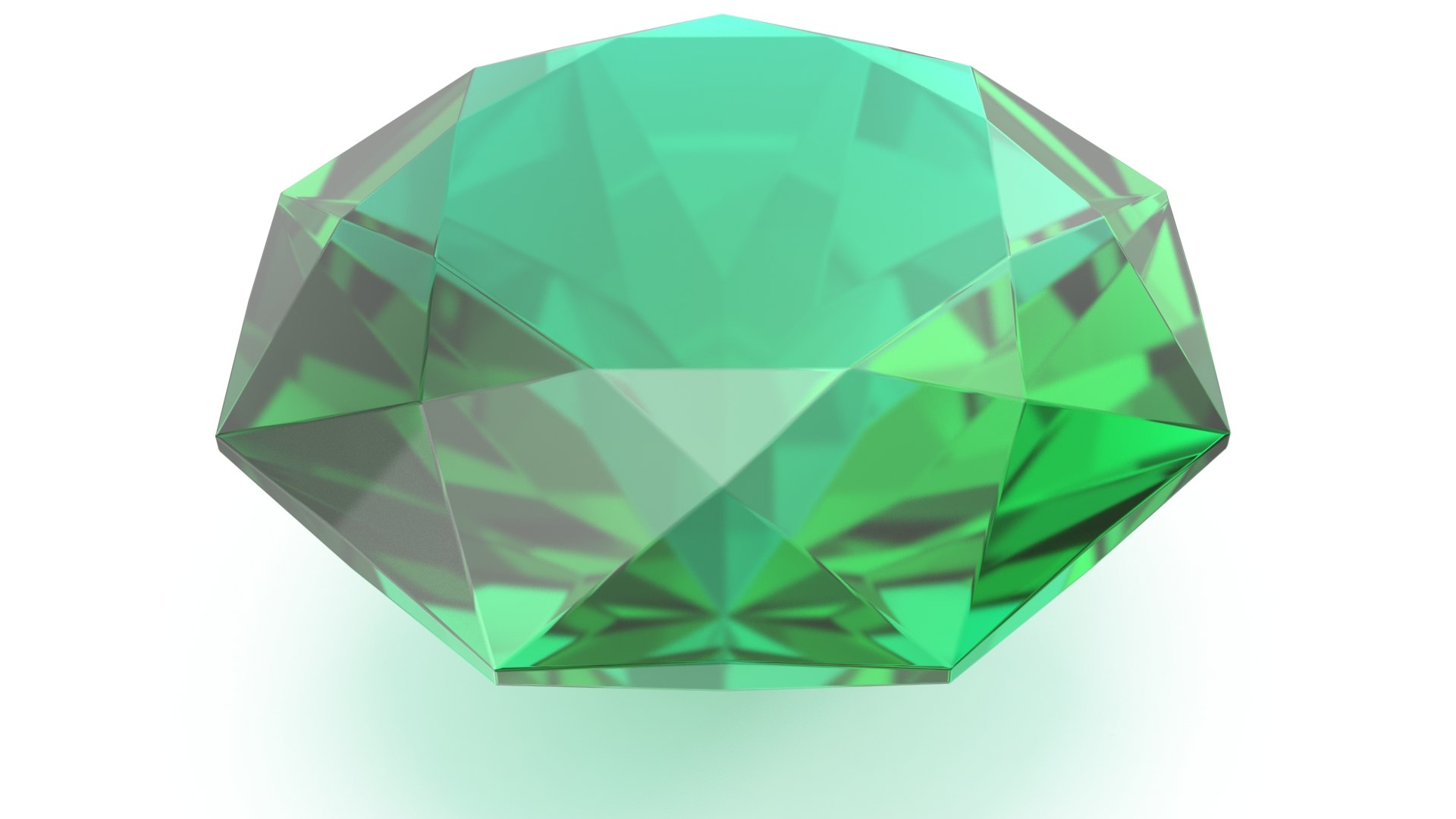 Single Cut Emerald 3D model - TurboSquid 1837750