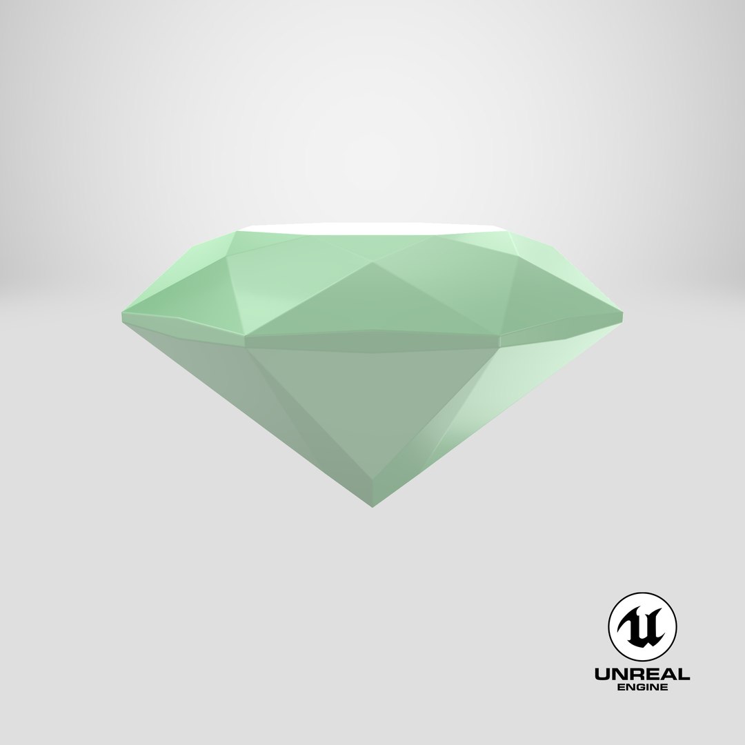Single Cut Emerald 3D Model - TurboSquid 1837750