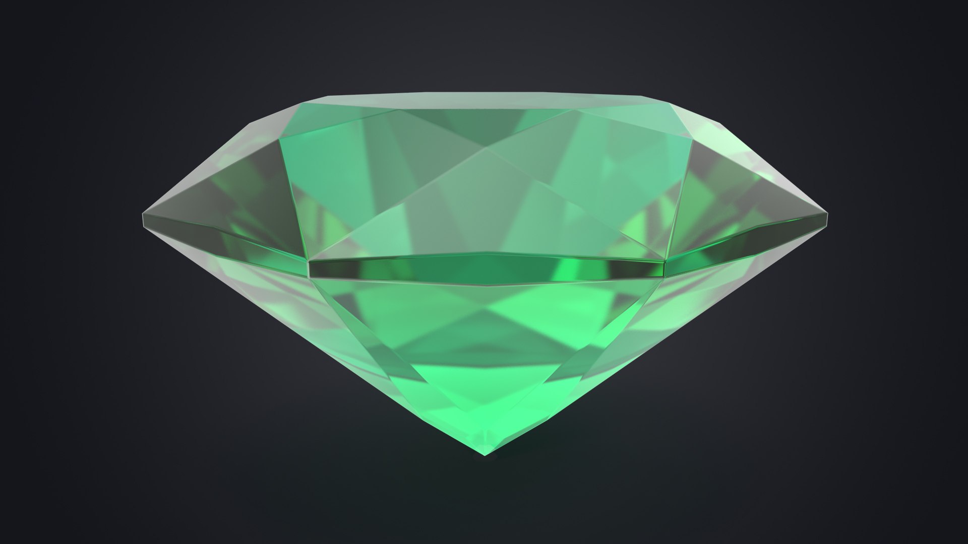 Single Cut Emerald 3D model https://p.turbosquid.com/ts-thumb/qC/AbSv8U ...