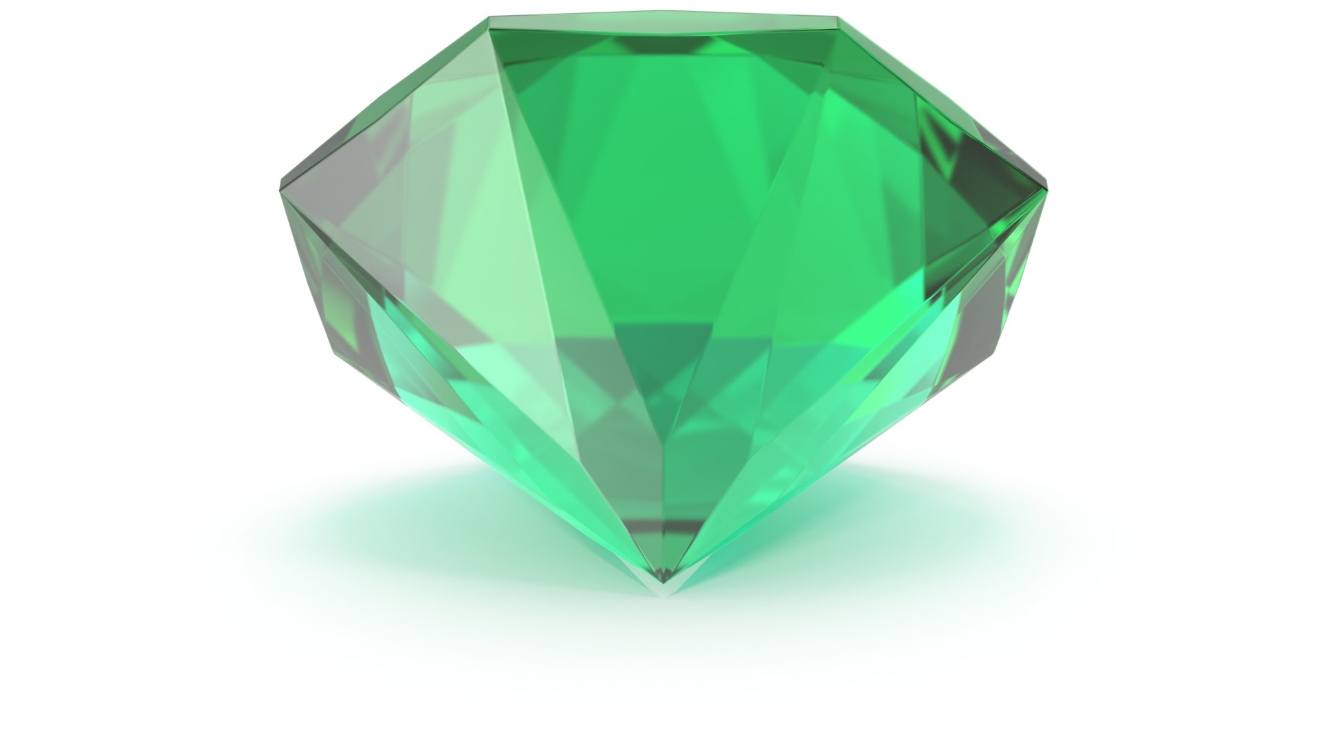 Single Cut Emerald 3D model - TurboSquid 1837750