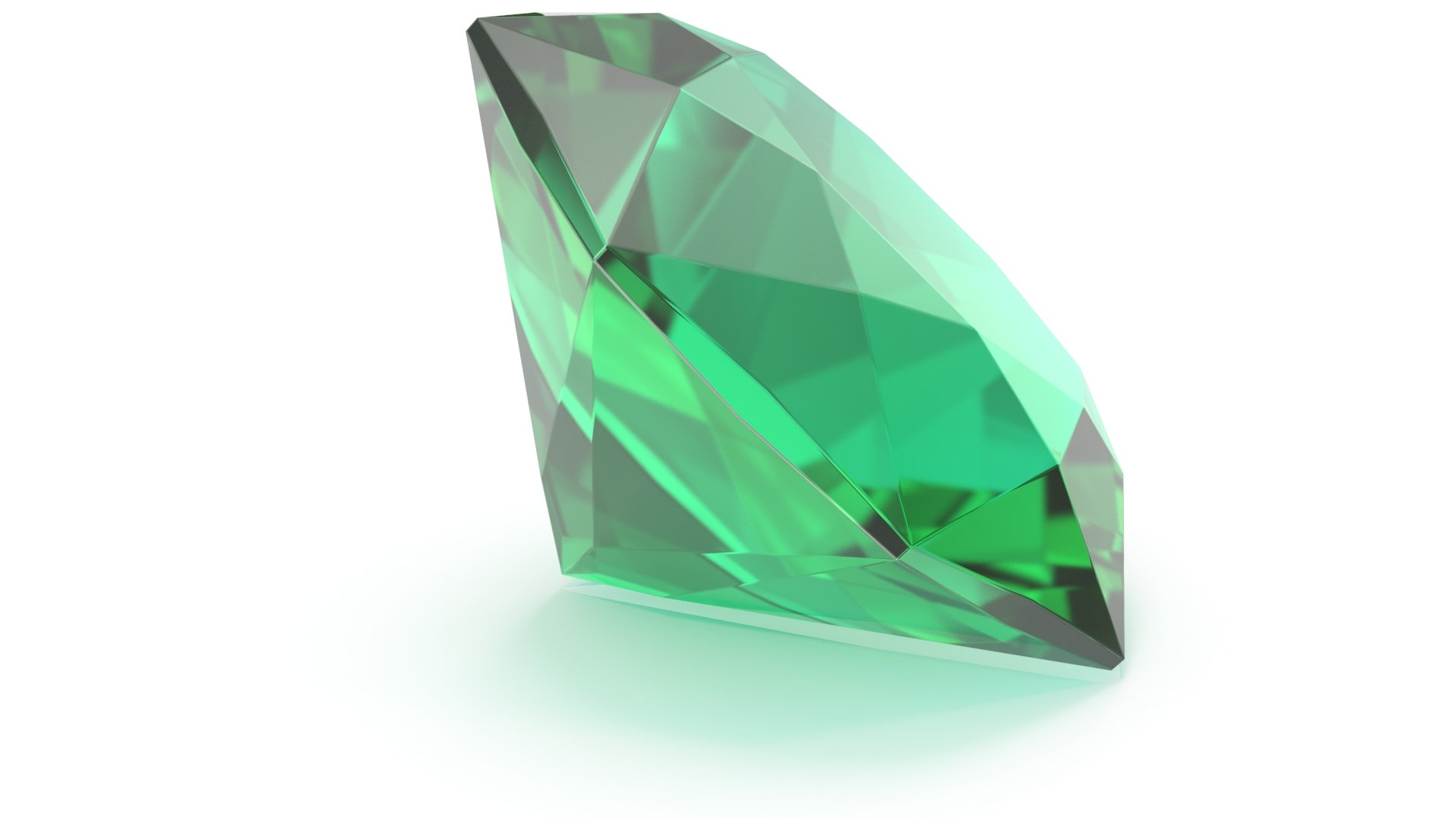 Single Cut Emerald 3D model - TurboSquid 1837750
