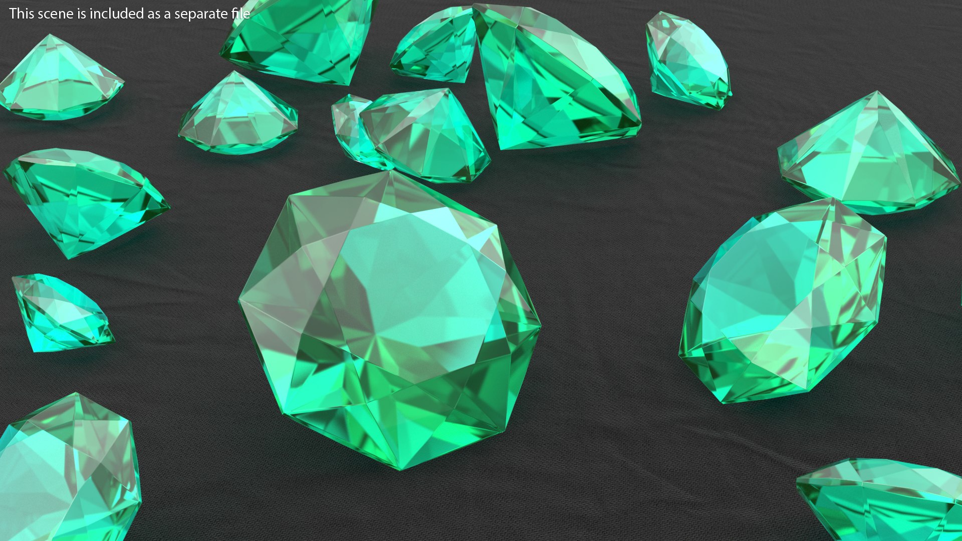 Single Cut Emerald 3D model - TurboSquid 1837750