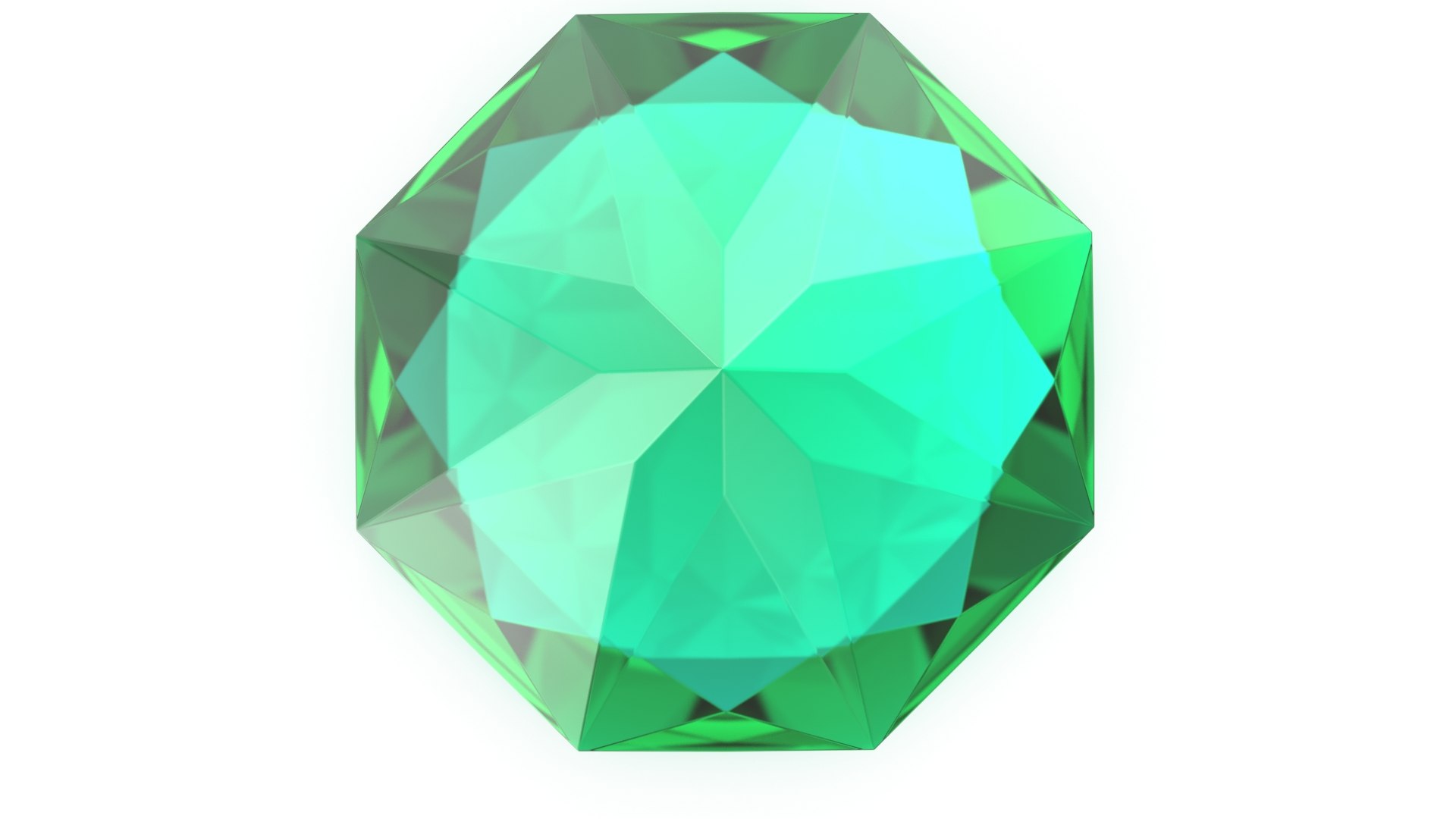 Single Cut Emerald 3D model - TurboSquid 1837750