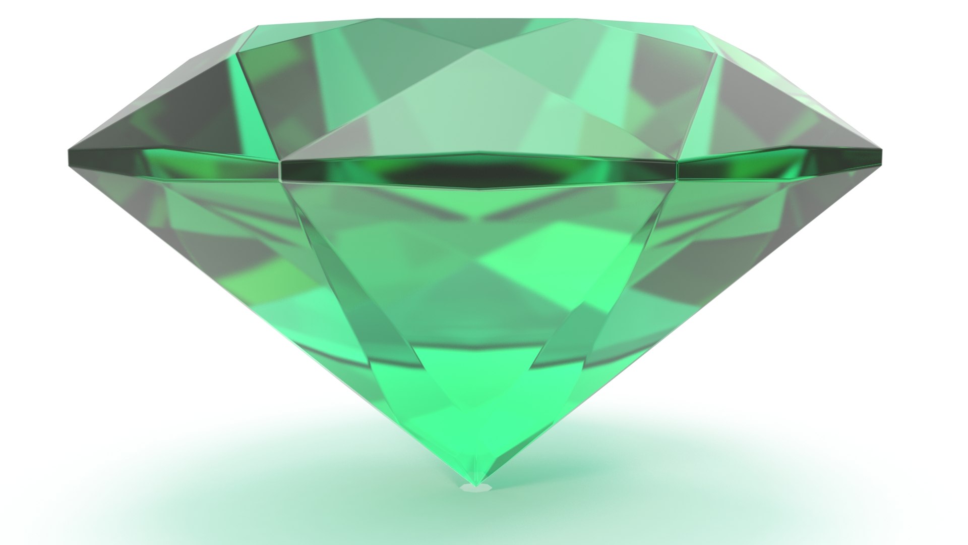 Single Cut Emerald 3D model - TurboSquid 1837750