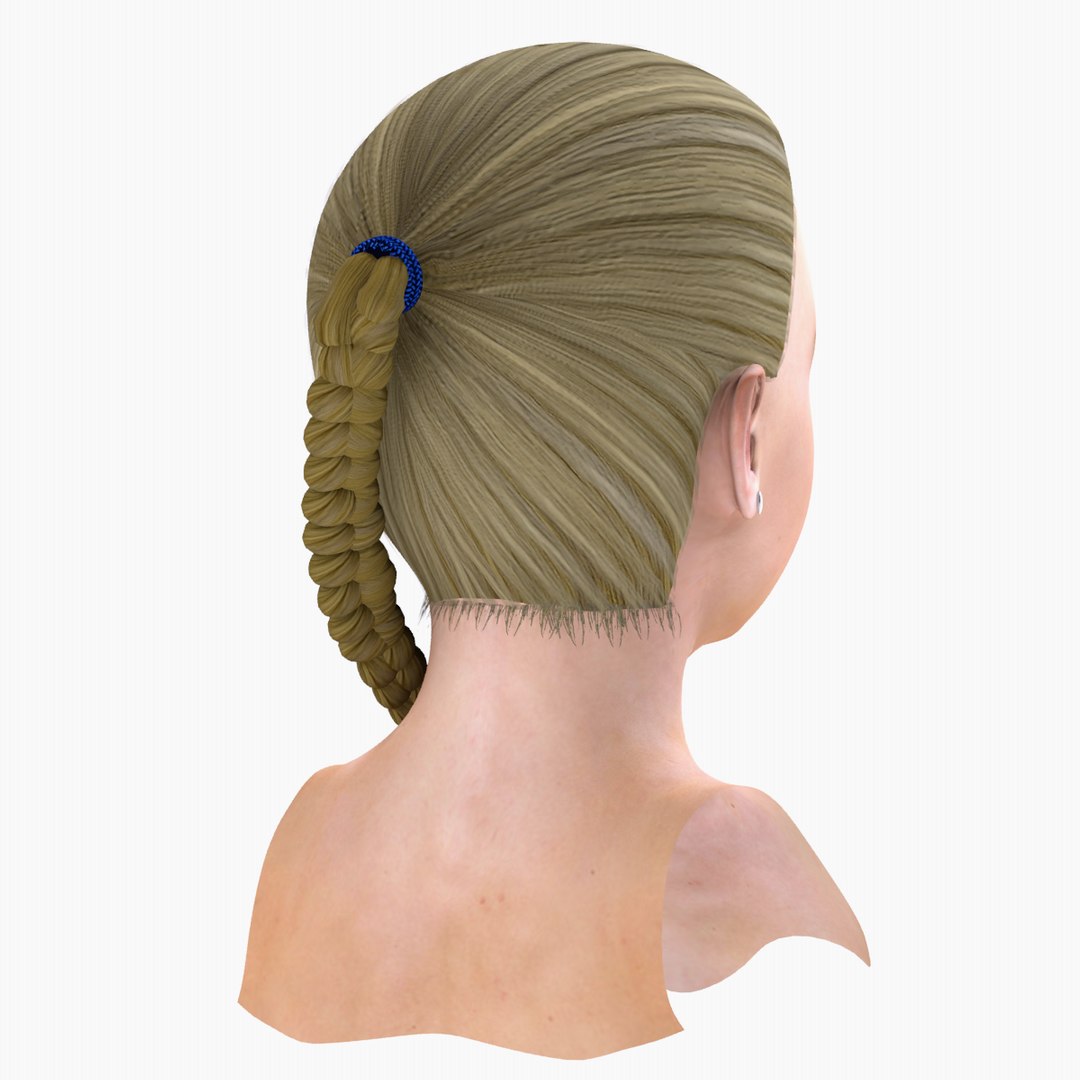 3d Braid Hair Model