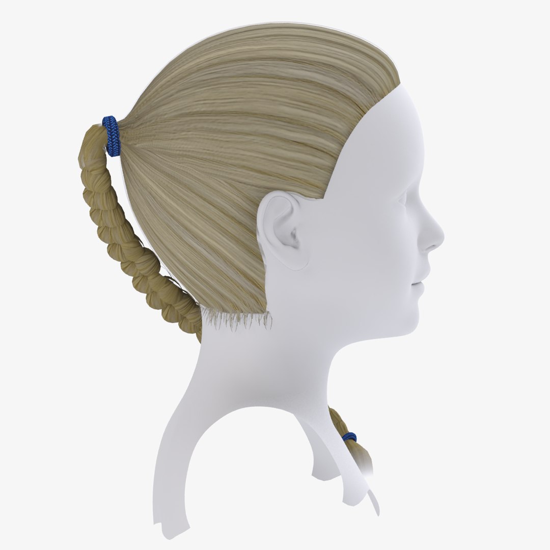 3d Braid Hair Model