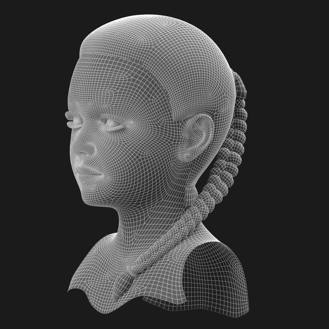 3d Braid Hair Model