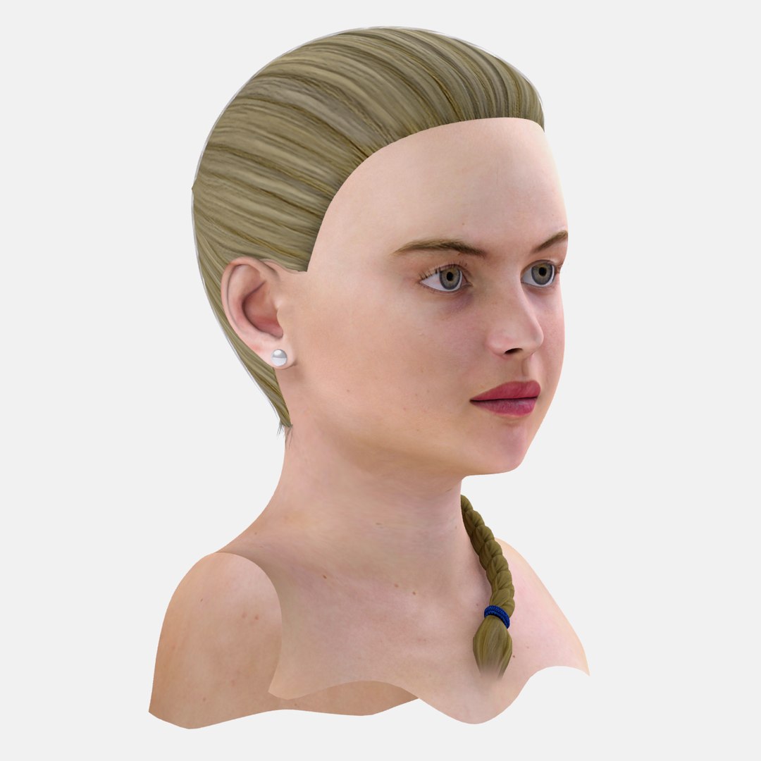 3d Braid Hair Model