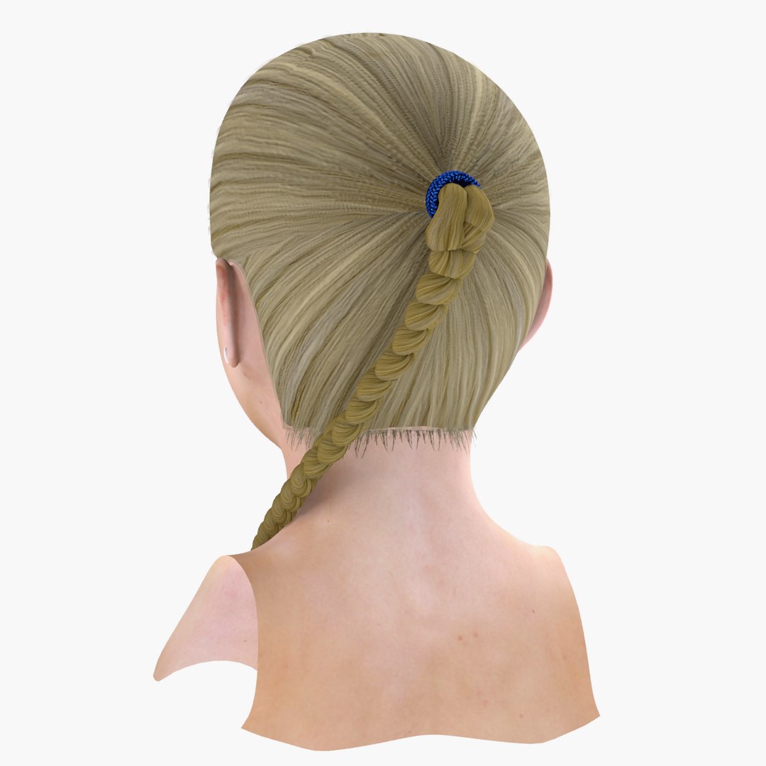 3d Braid Hair Model