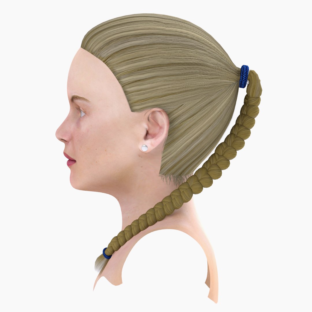 3d Braid Hair Model