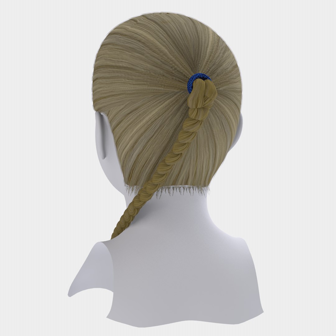 3d Braid Hair Model